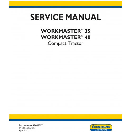 New Holland Workmaster 35, Workmaster 40 Compact Tractor Pdf Repair Se – Manualkarts