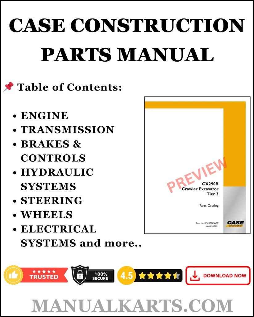 Case 1150L – CRAWLER DOZER TIER 3 (BR) Pdf Parts Manual – Manualkarts