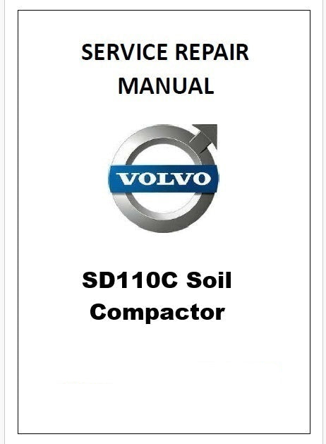Volvo SD110C Soil Compactor Pdf Repair Service Manual – Manualkarts